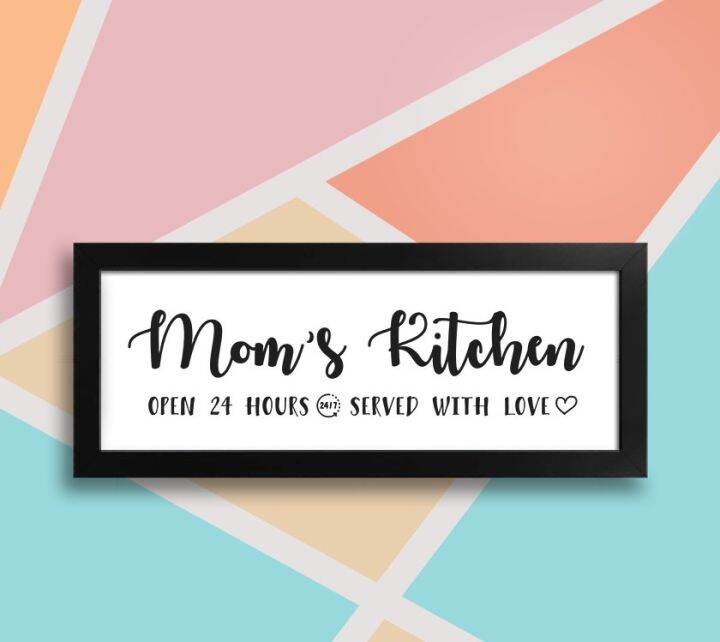 Dekorasi Dapur Mom's Kitchen Sign Poster Ruang Makan | Lazada Indonesia