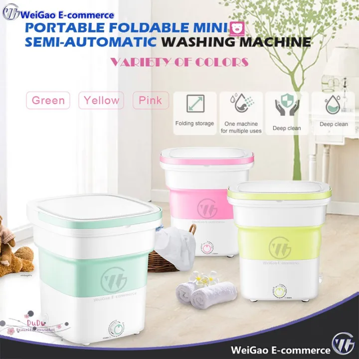 New model Portable foldable mini semi-automatic washing machine | Lazada PH