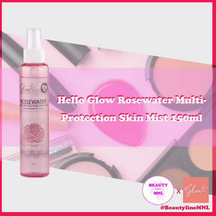 Hello Glow Rosewater Multi-Protection Skin Mist 150ml | Lazada PH