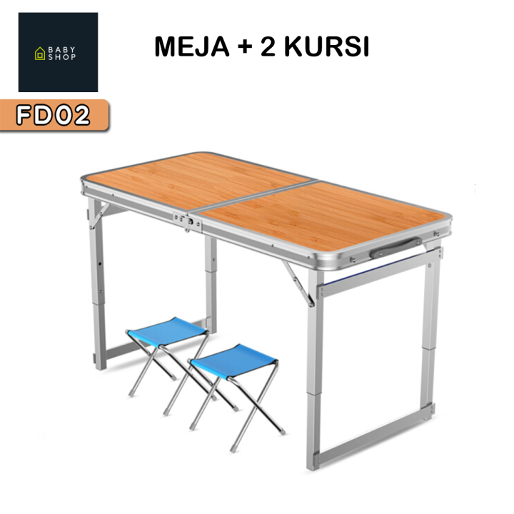 (COD) Meja Lipat Portable / Meja Lipat Koper / Meja Laptop Lipat ...