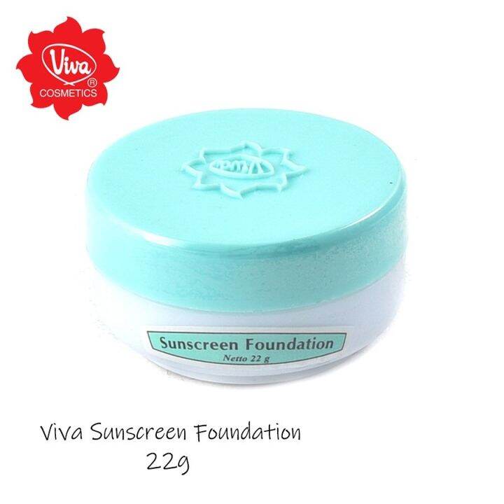 VIVA Sunscreen Foundation Alas Bedak sinar matahari UV Filter 22g ...