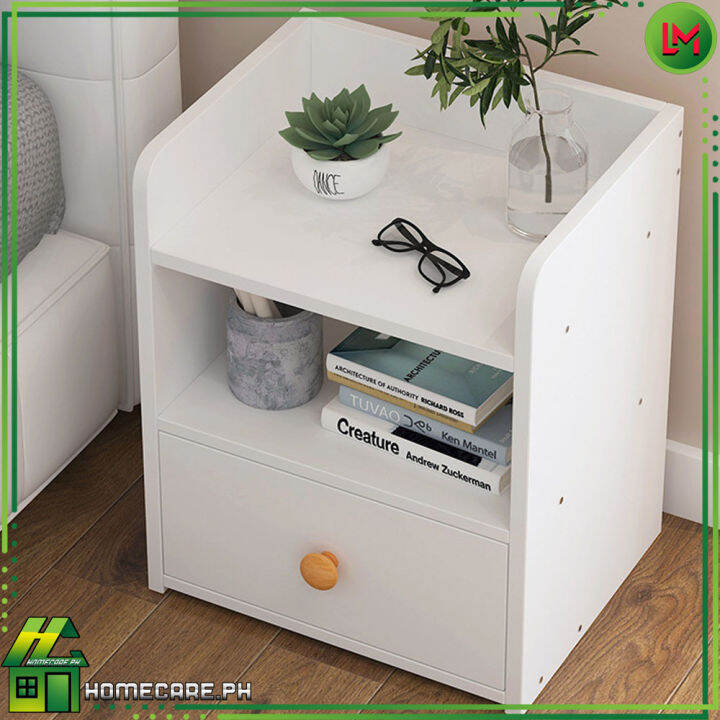 HOMECARE PH. Nordic Minimalist Bedside Table Storage Cabinet(33x26x40CM ...