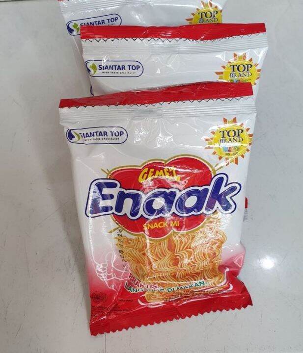 Mie Gemez Enak / Mie Enak (sejenis mie kremes / anak mas) 1 Renceng isi ...