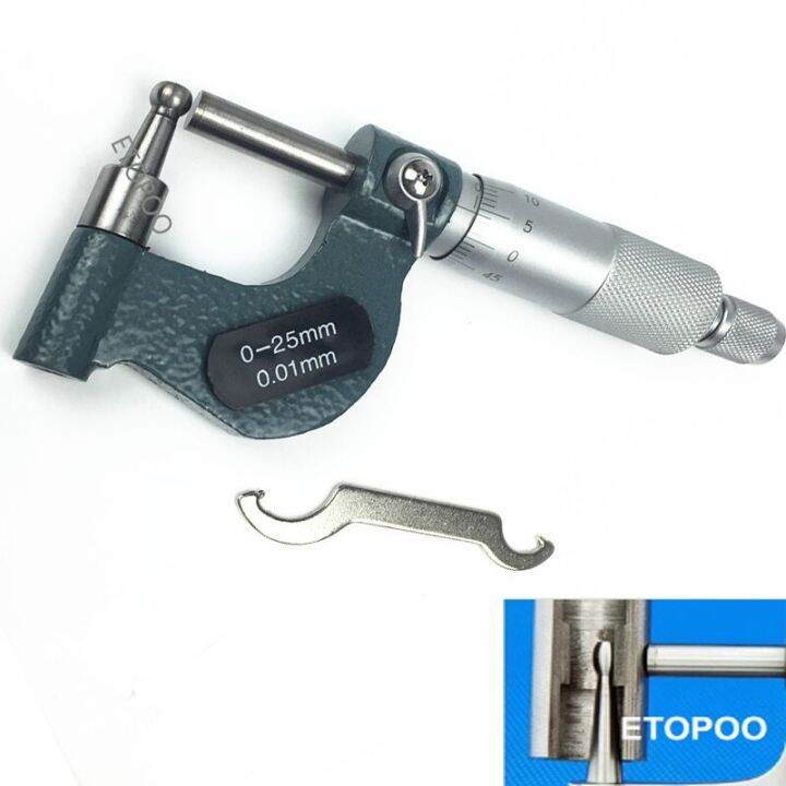 Factory Outlet! Kualitas Tinggi 0-25 Mm Tube Micrometer Drum Kepala ...