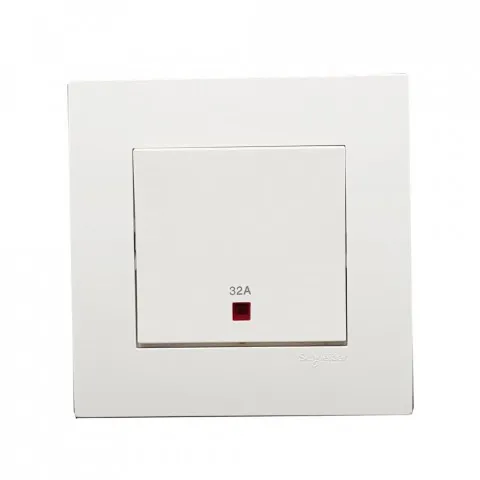 [2 COLORS] Schneider Electric Vivace 1 Gang 32A Double Pole Switch with ...