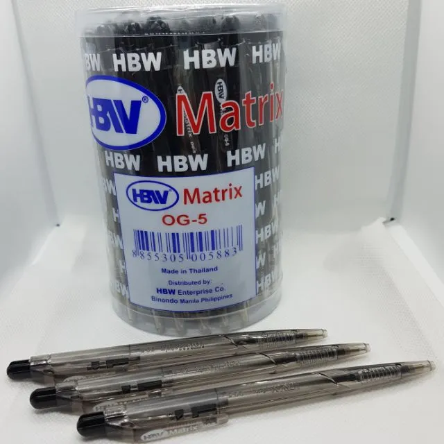 ☃﹍ HBW Matrix Retractable pen | Lazada PH