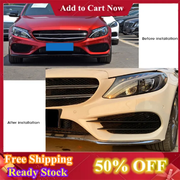 【คุณภาพสูง】ไฟตัดหมอกที่กันชนหน้าสำหรับ Benz C Class W205 C205 S20 | Lazada.co.th