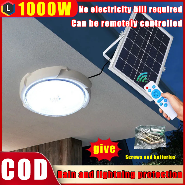 【1000W】Solar Ceiling Light.solar LED indoor ceiling chandelier, remote ...