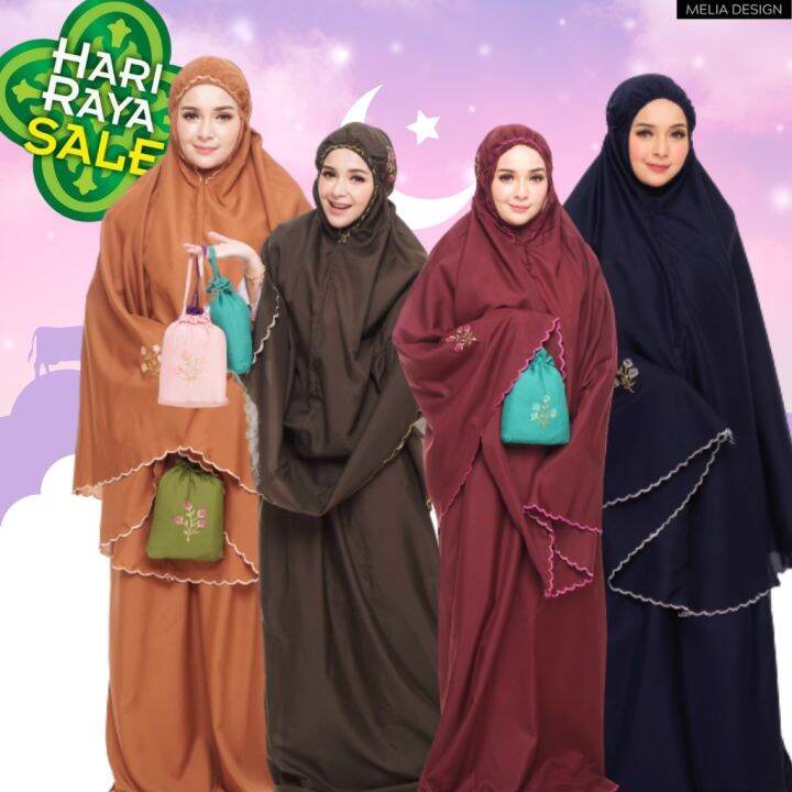 By Melia Design Telekung Travel Viral Murah Mudah Ringan Kompak Senang ...