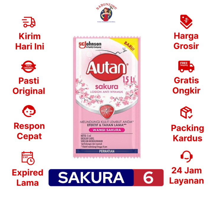 Hand Body Lotion Autan Sakura Sachet 6 ml | Lazada Indonesia
