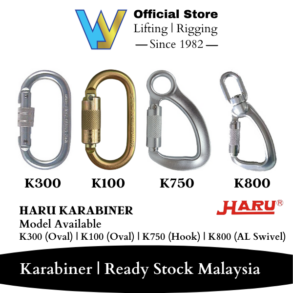 HARU KARABINER (OVAL KARABINER / KARABINER HOOK / AL SWIVEL KARABINER ...