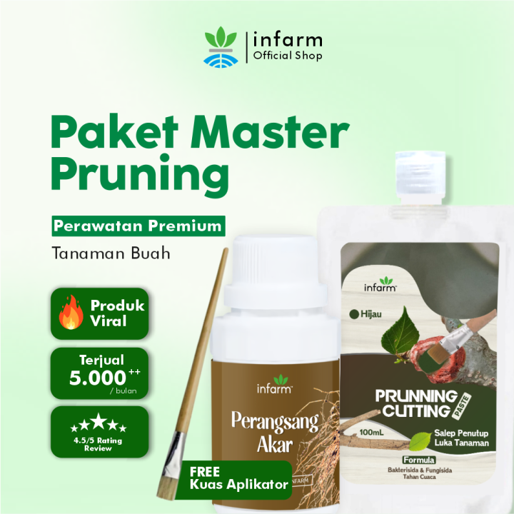 INFARM - Paket Master Pruning Perangsang Akar, Salep Kambium Perawatan Premium Tanaman Buah ...