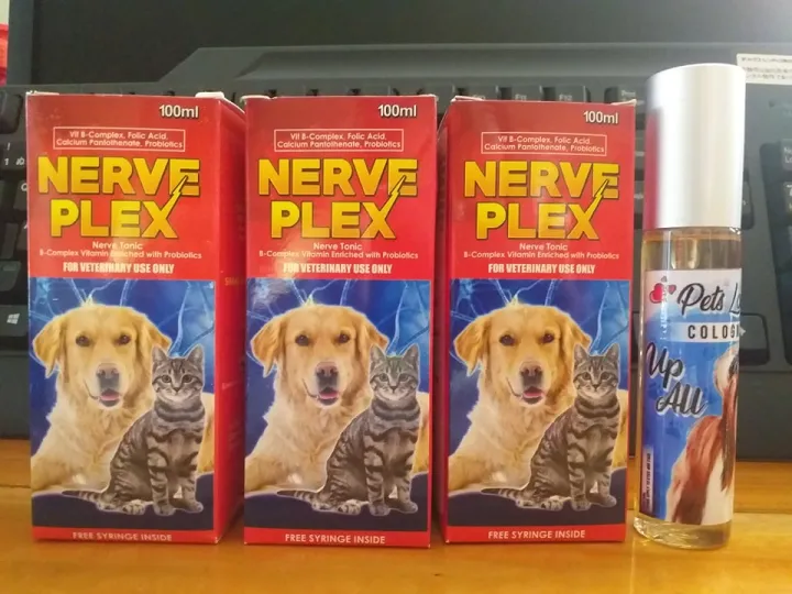 [VET SUPPORT] 3BOX NERVE PLEX 100ML + 1PC UP ALL PET COLOGNE | Lazada PH