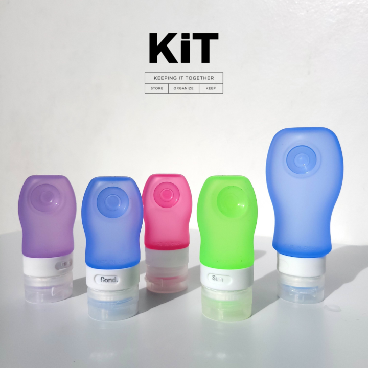 KIT Silicon Tube With Labels, Shampoo/Soap/Conditioner/Sunscreen ...