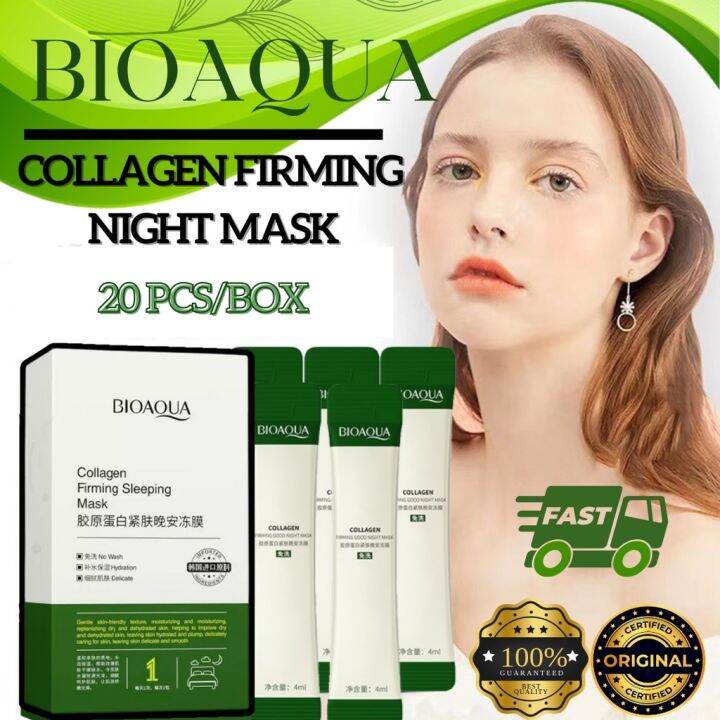 COD 20Pcs/pack Night Masks Hydrating and Moisturizing Shrink Pores ...