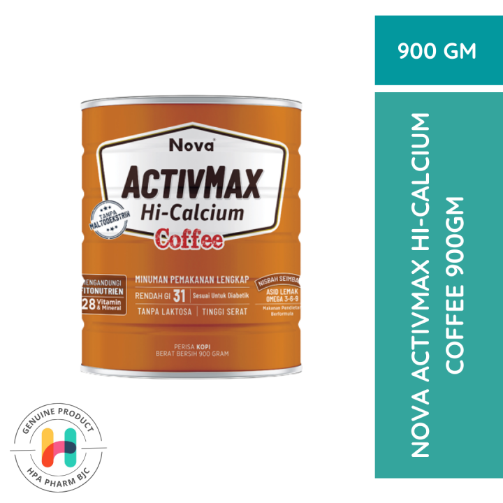 ACTIVMAX HI-CALCIUM COFFEE 900GM (FOC SHAKER) | Lazada