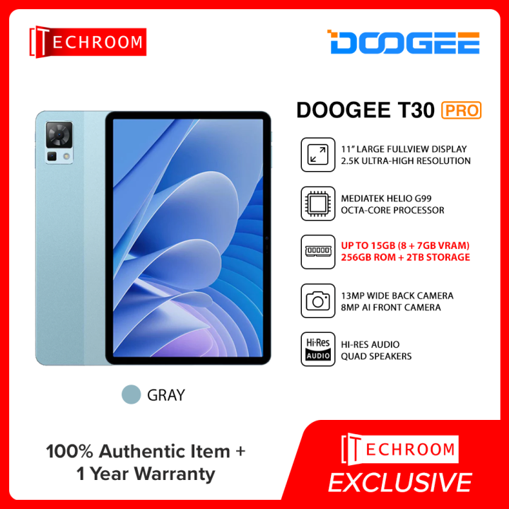 DOOGEE T30 Pro Tablet | LTE | Dual SIM | 11" 2.5K Display | Helio G99 I ...