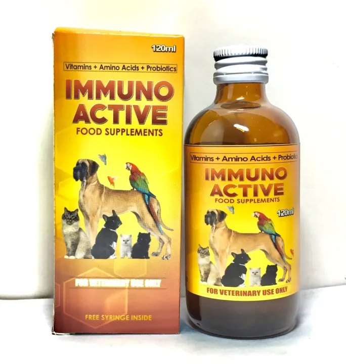 [SOUTH VET] 1box IMMUNO ACTIVE (120ml) FOOD SUPPLEMENT FOR DOG&CAT ...