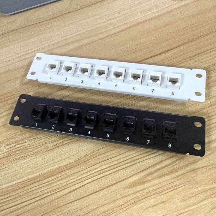 [Hot K] Patch Panel 8 Port CAT5e 10G Support 1U Network Patch Panel UTP ...