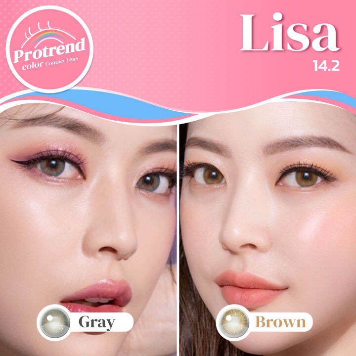 Protrendcolor Contact lens : คอนแทคเลนส์โปรเทรนด์คัลเลอร์ รุ่น Lisa Brown , Gray นำเข้าจากเกาหลี ...