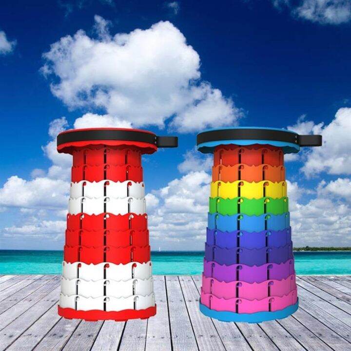 【hot】 Rainbow Folding Stool Telescopic Camping Stool Lightweight ...