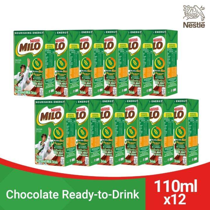 MILO Ready-to-Drink Flavoured 110ml - Pack of 12 | Lazada PH