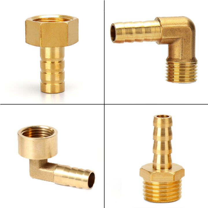 Pagoda Connector 6 8 10 12 14mm Hose Barb Connector Tail Thread 1/8 1/4 ...
