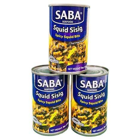 SABA Seafood Squid Sisig Spicy Squid Bits 155G [1 CAN ONLY] | Saba ...