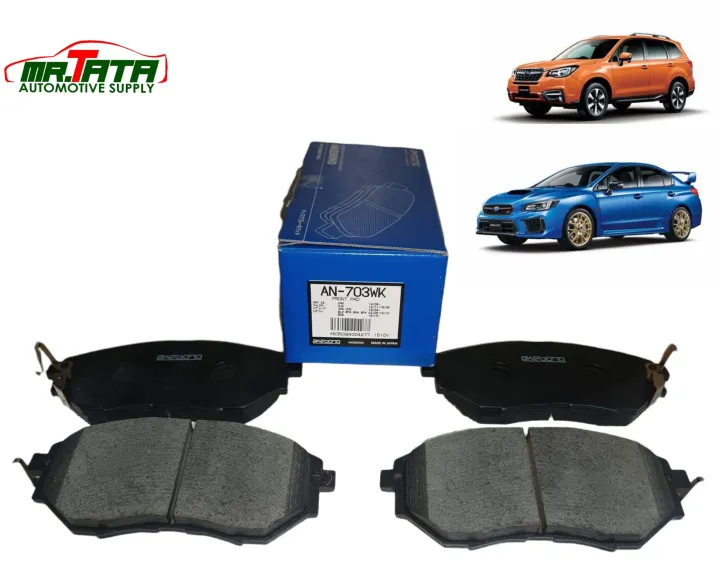 Akebono Brake pads FRONT for Subaru Forester 2013 to 2018 Turbo , Outback 2007 to 2021 , WRX ...