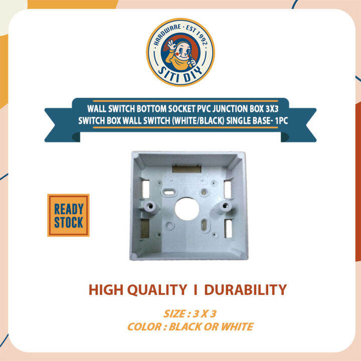 [SitiDIY] Wall Switch Bottom Socket PVC Junction Box|Suis Dinding Soket ...