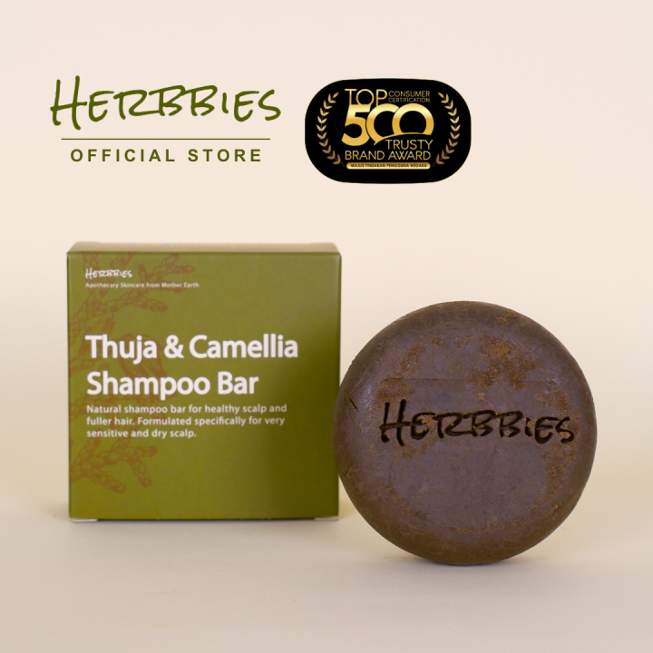 [Herbbies] Thuja & Camellia Shampoo Bar - Cleansing Bar for Scalp ...