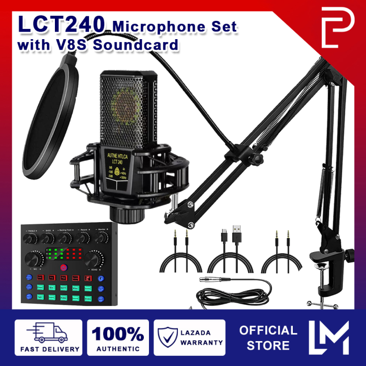 Premium suit High-Frequency Microphone with V8S sound card for KOL ...