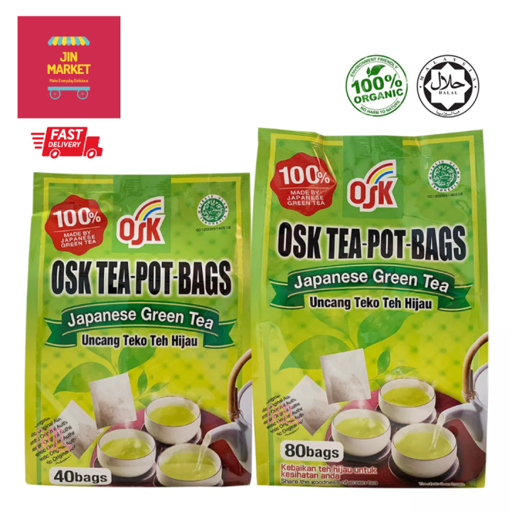 [HALAL] OSK Japanese Green Tea Economy Pack 40P / 80P | Lazada
