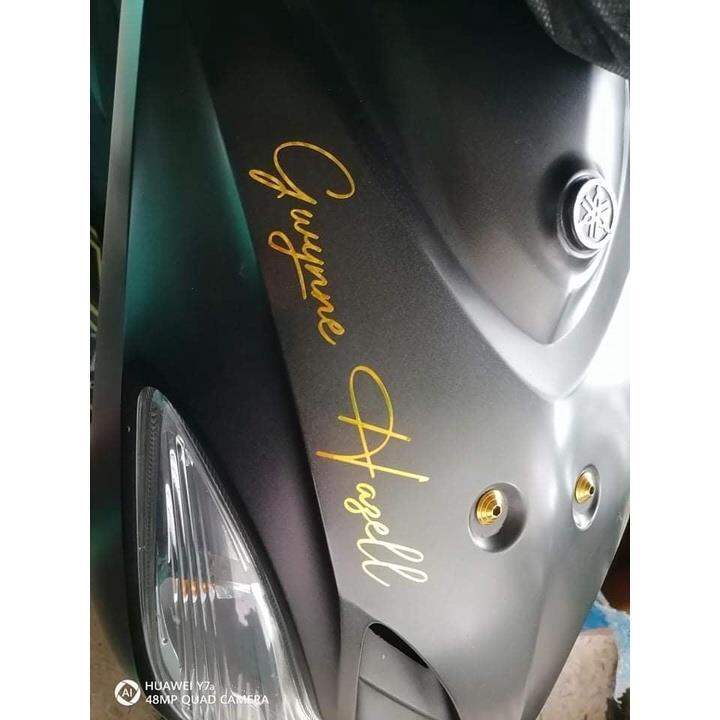 Customized Signature Name Cutout Decal Stickers Motorcycles Cars ...