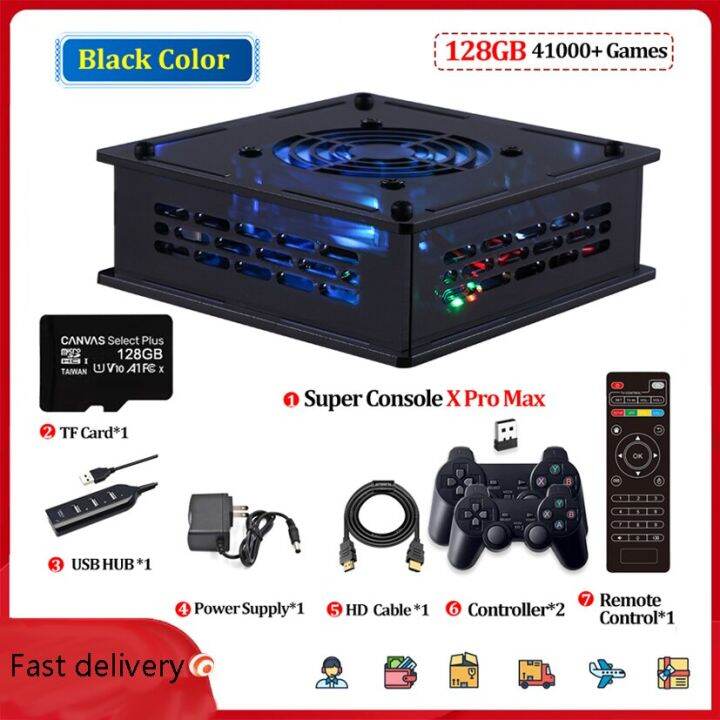 Super Console X Pro Max Dual System 4K HD Video Game Console Support WIFI 50000+ Retro Games 50 ...