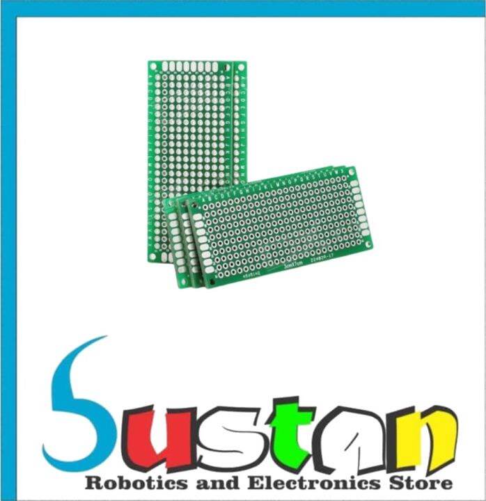 PCB DOT MATRIX 3X7CM DOUBLE LAYER FR4 PROTOBOARD PCB LUBANG 3X7 CM PCB ...