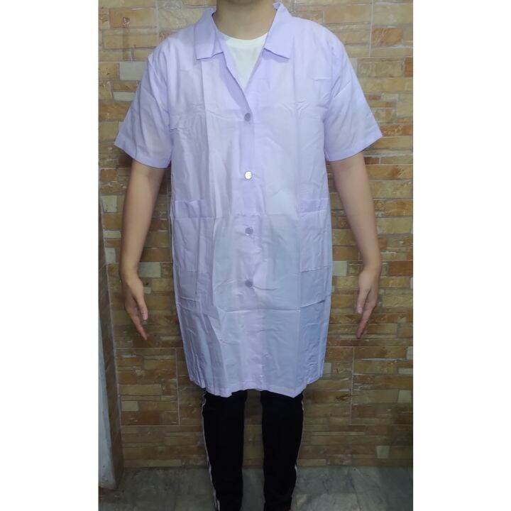 Laboratory Gown / Unisex Lab Gown / Lab Coat S/s (short sleeve) Bluish ...