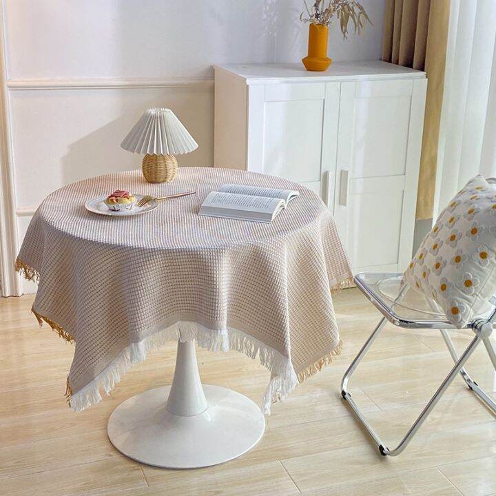 TOMUMUDA Taplak Meja Bulet bahan kain UKURAN 130CM Motif Alas Meja ...