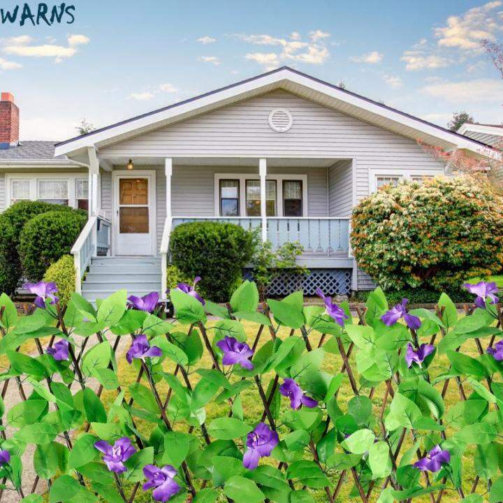 WYS Expandable Fence Privacy Screen 30x180CM Artificial Fencing Panel ...