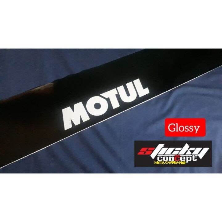 Motul windshield banner GLOSSY black | Lazada PH