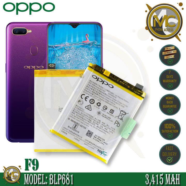 Battery for Oppo F9 Original quality and capacity, Model BLP681 | Lazada PH
