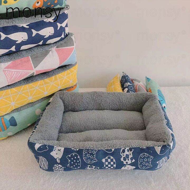 LuckyLKH* CROSSHATCH FLAT BED PETS DOGS & CATS BED | Lazada PH