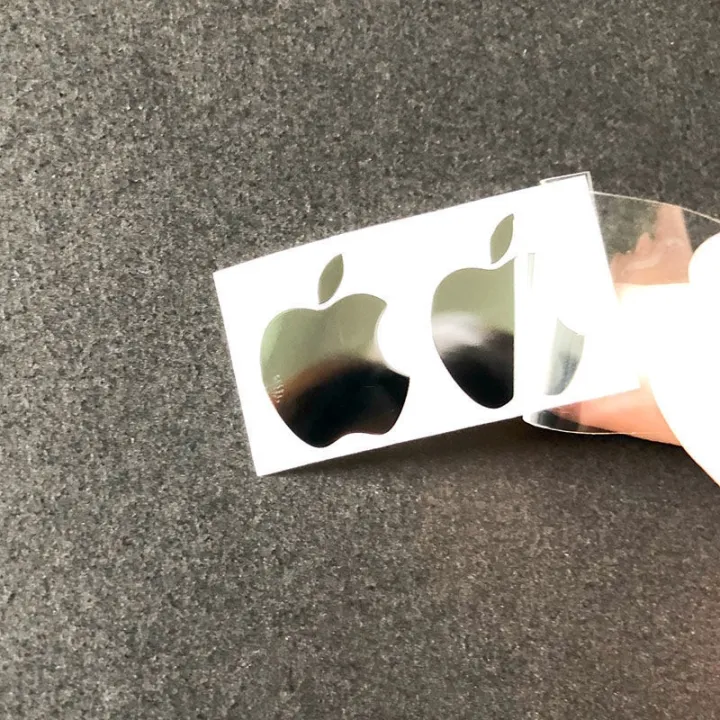 Apple logo metal stick lus mirror logo sticker 6 s against mobile ...