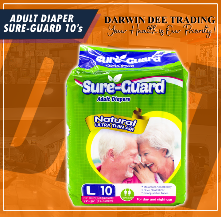 ADULT DIAPER SURE-GUARD LARGE 10’s | Lazada PH