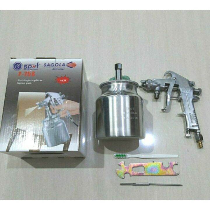Spray Gun Cat Cet Spot Sagola F-75 S Tabung Bawah | Lazada Indonesia