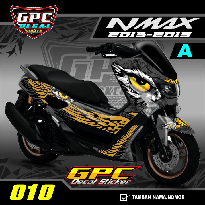 Decal Sticker Yamaha Nmax 155 Fullbody-decal nmax Burung Elang Eagle ...