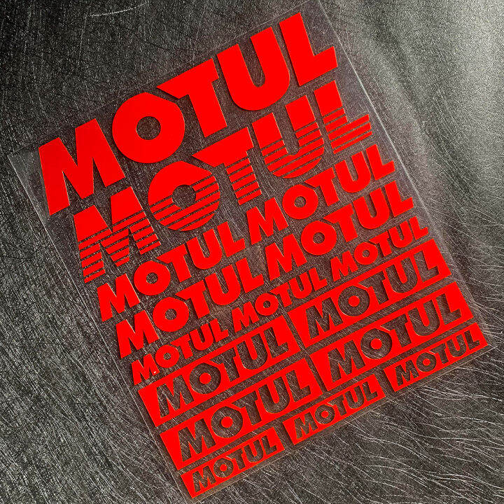 MOTUL Voiture Course Autocollants Red Car Sticker Reflective Motorcycle ...