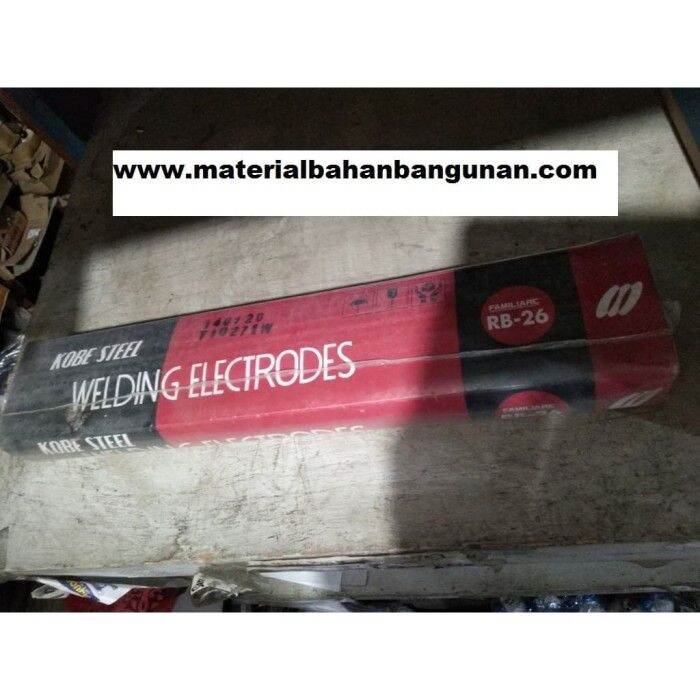 kawat las KOBE steel 4 mm RB 26 listrik pengelasan besi baja pack ...