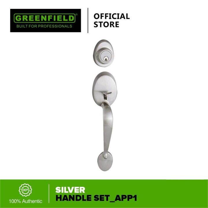Greenfield Double Cylinder Handleset Satin Stainless Steel Finish ...