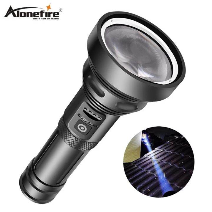 Alonefire X44 NEW Powerful Super Bright LED Flashlight Beam Distance ...